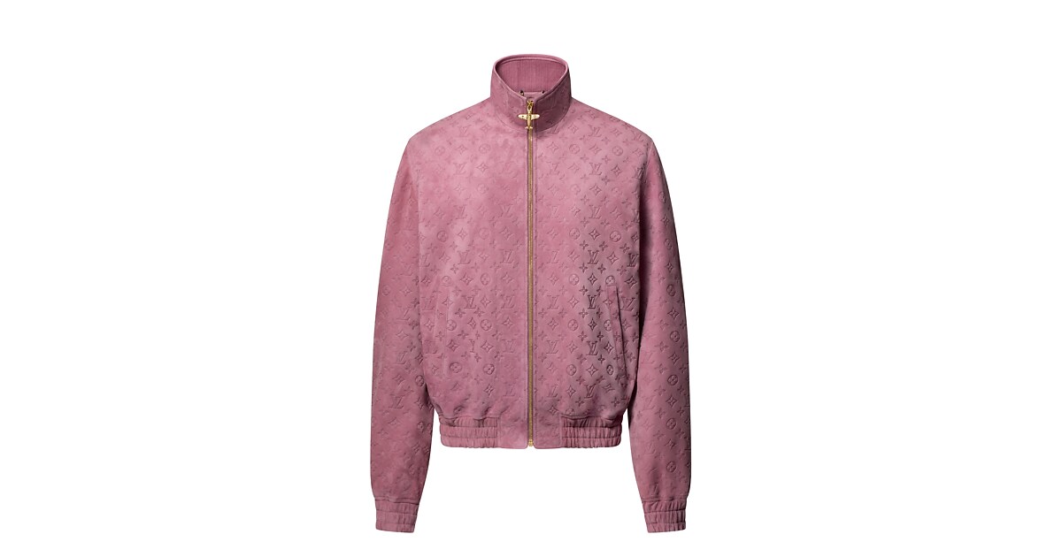 Monogram Debossed Leather Tracksuit Jacket - Men - Ready-to-Wear ...