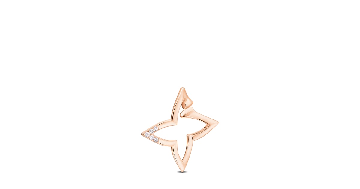 Ombre Blossom Overlap Hoop, Pink Gold and Diamonds - Jewelry ...