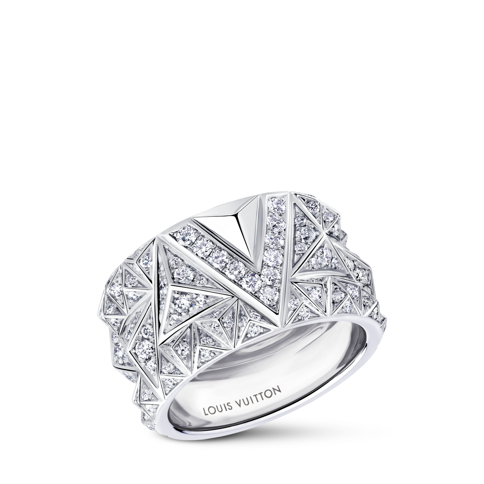 Bague Pure V, or blanc et diamants - Joaillerie - Catégories | LOUIS ...