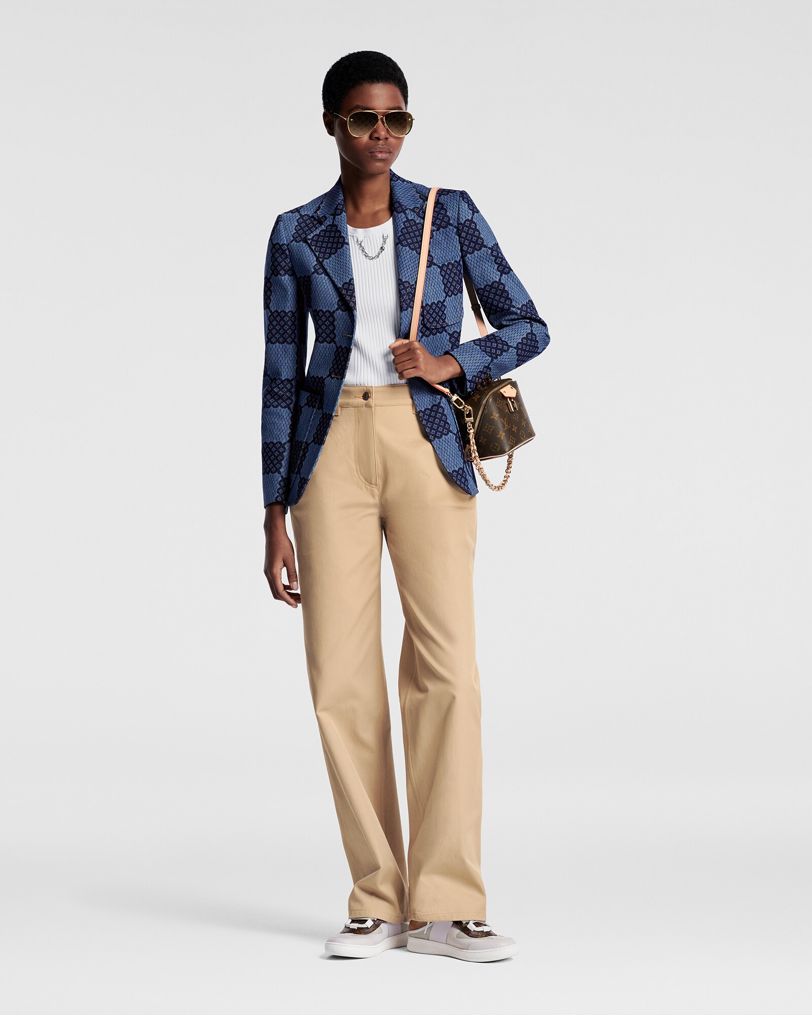 Damier Denim Preppy Blazer - Women - Ready-to-Wear | LOUIS VUITTON