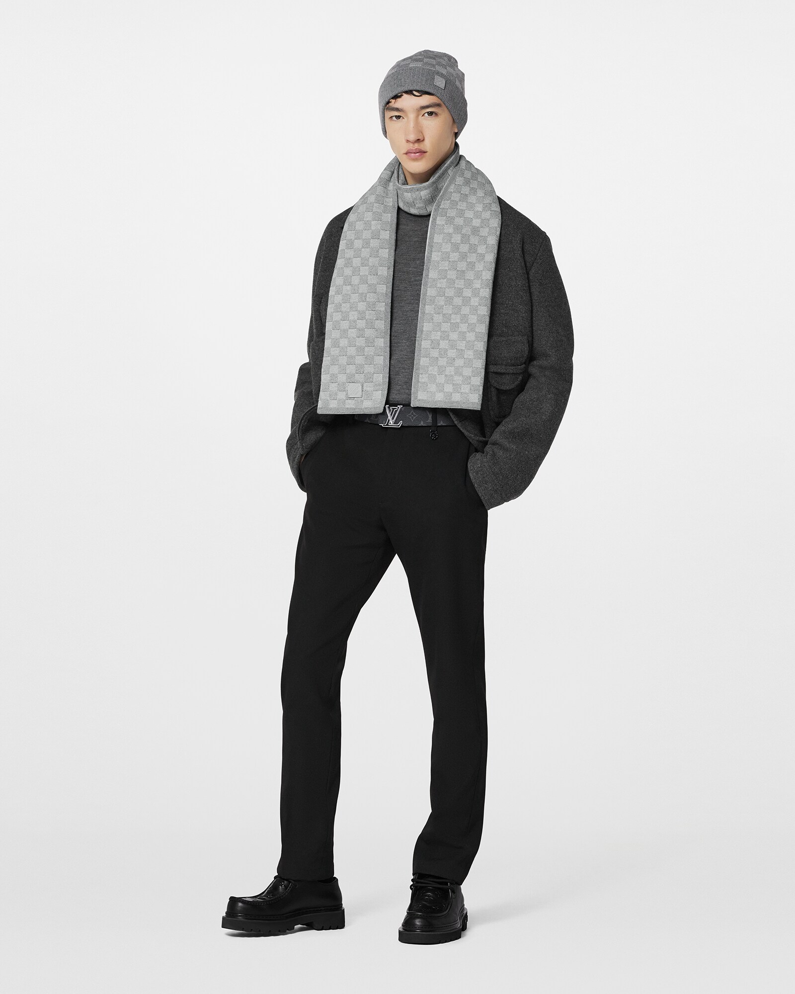 LV Line 40mm Reversible Belt Monogram Eclipse Canvas - Men ...