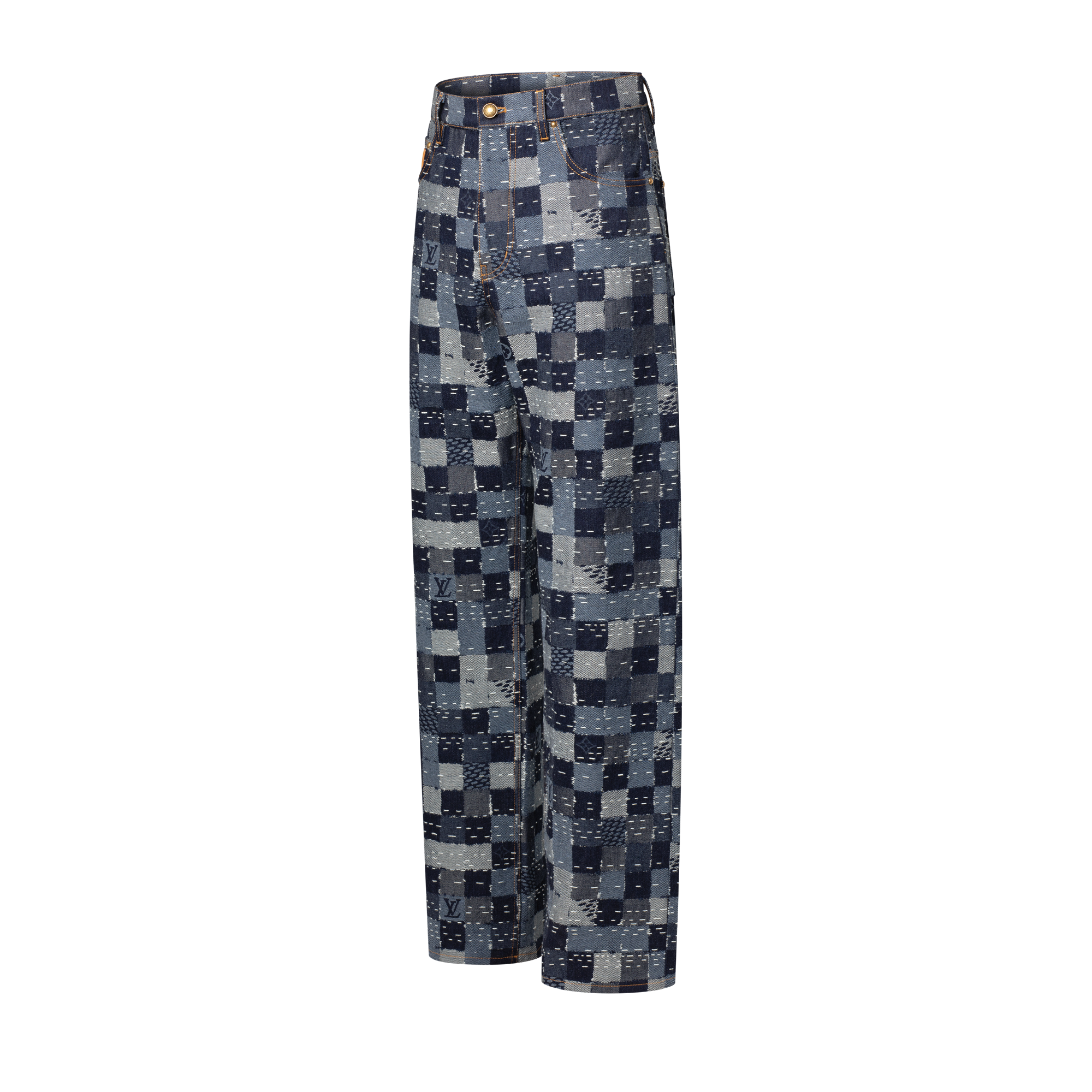 Damier Denim Skate Pants - Men - Ready-to-Wear | LOUIS VUITTON