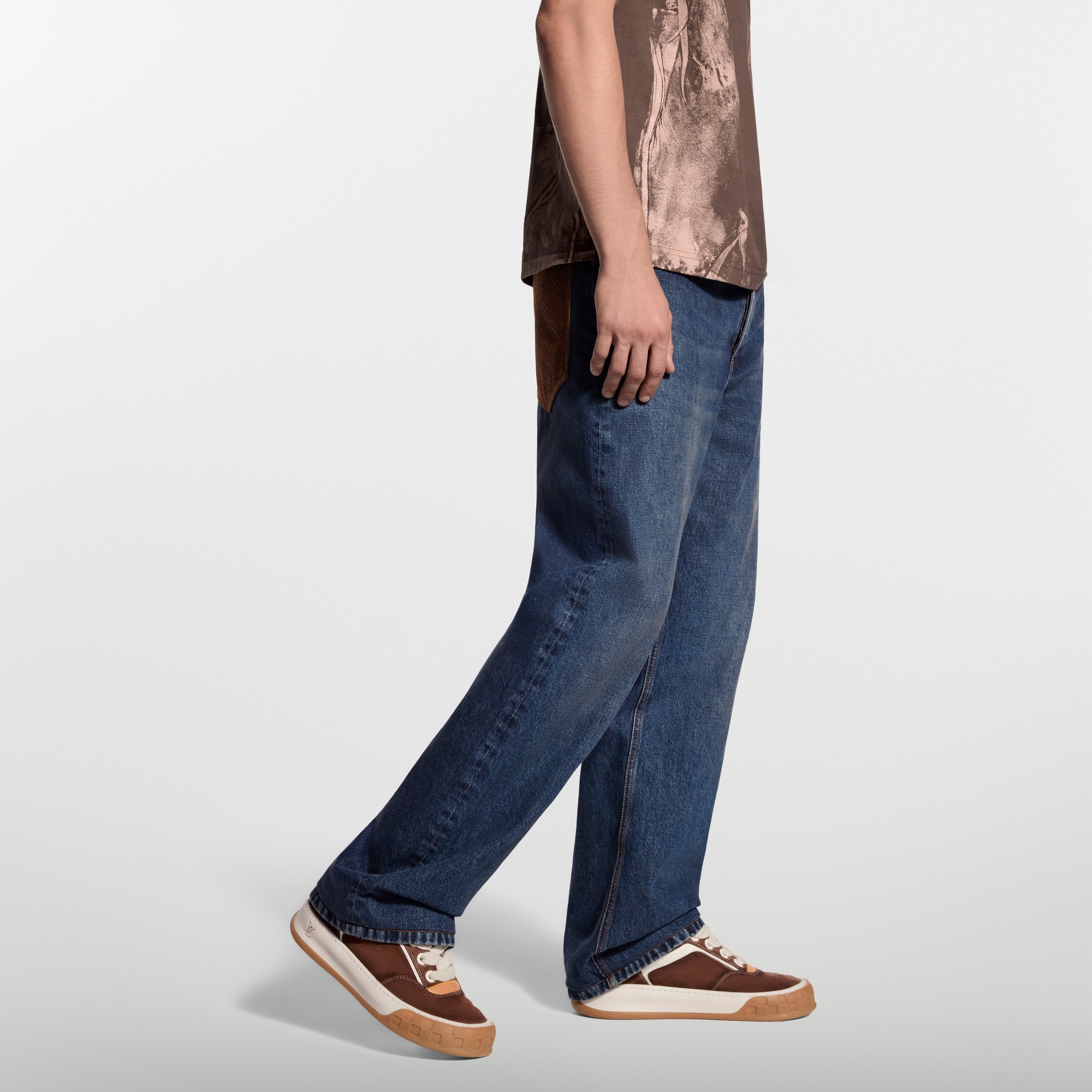 Denim Skate Pants With Leather Signature Pockets - Men - Ready-to-Wear ...