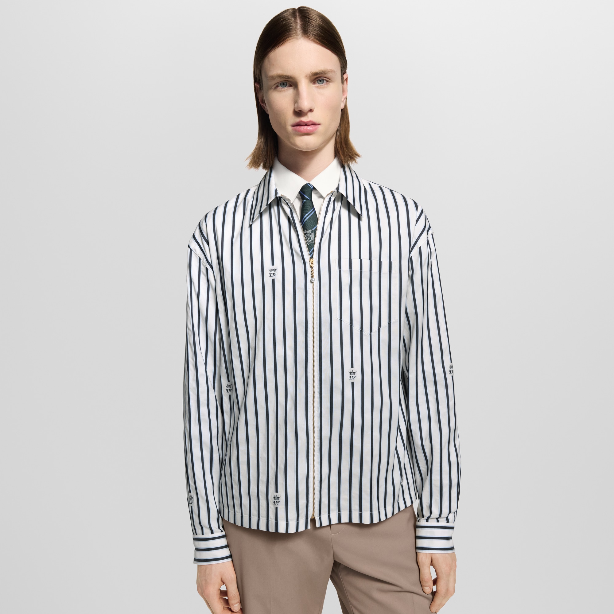 Long-Sleeved Zip-Up Shirt - Men - Ready-to-Wear | LOUIS VUITTON