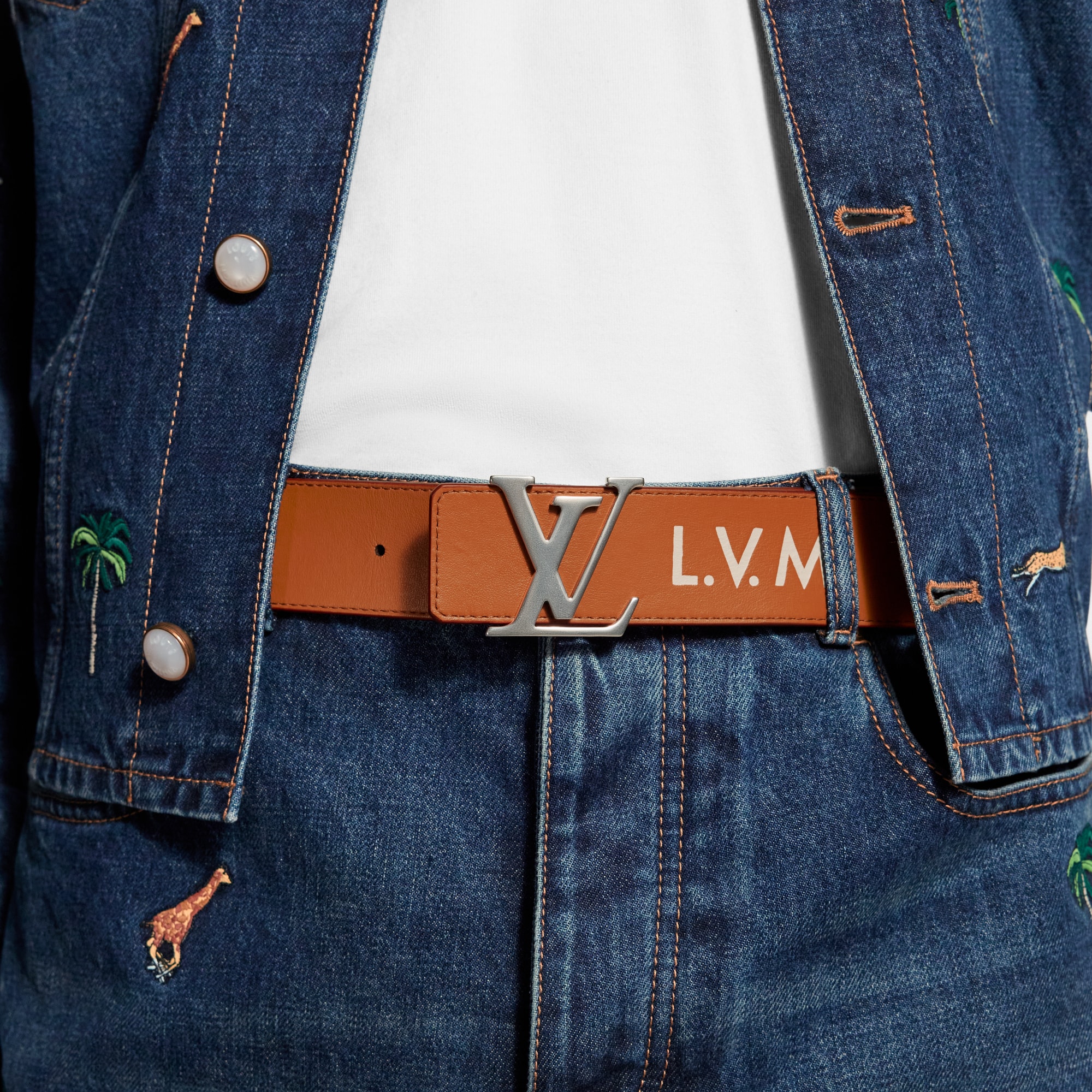 LV x The Darjeling Limited LV Initiales 40mm Reversible Belt - gifts ...