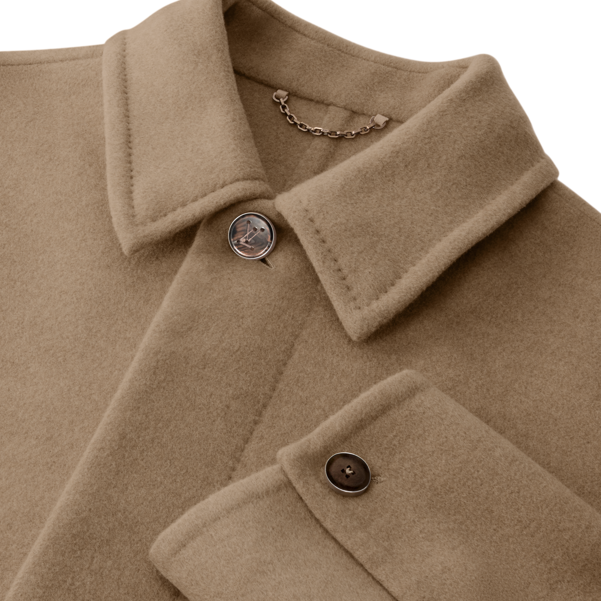 Manteau trois-quarts en cachemire double-face - Homme - Prêt-à-Porter ...