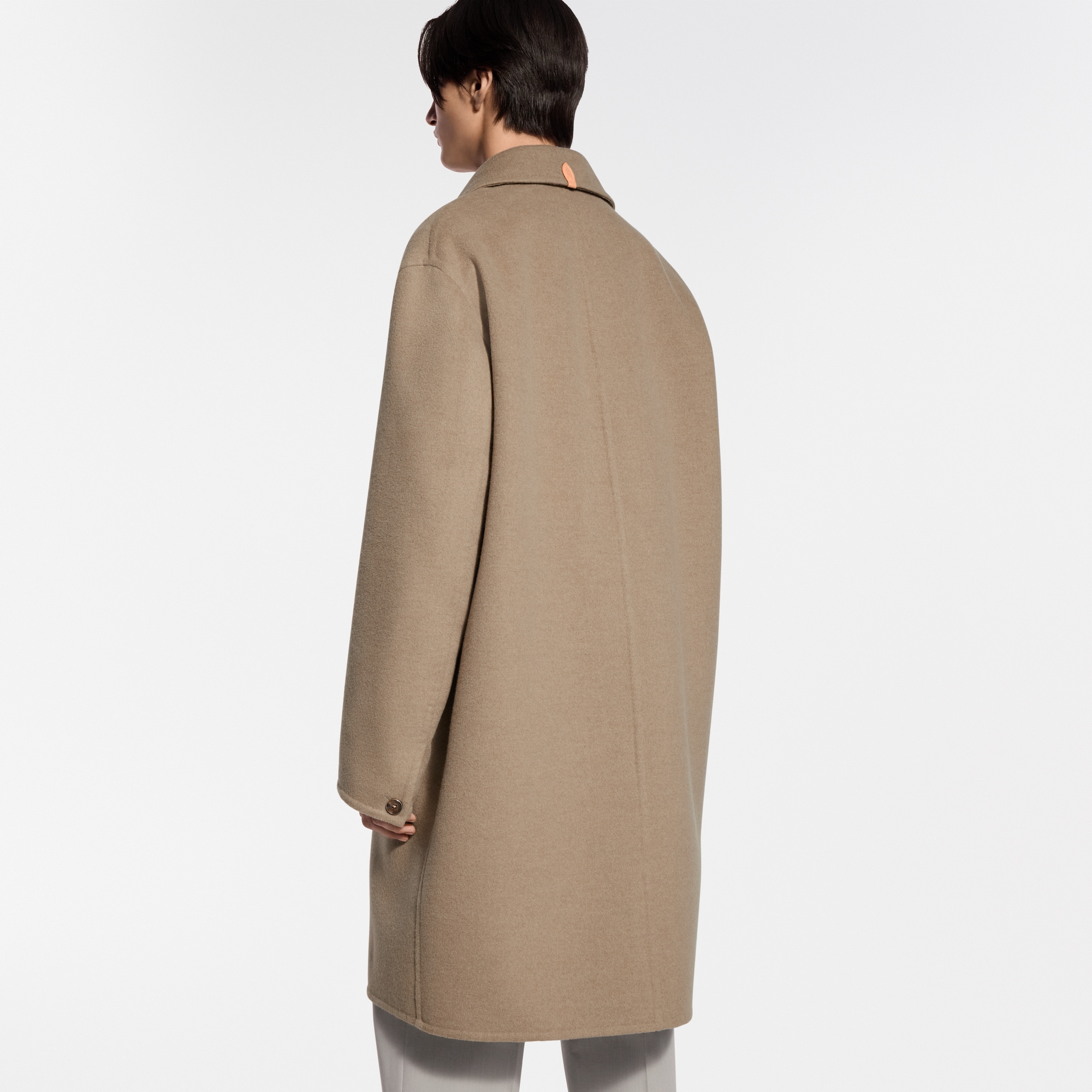 Manteau trois-quarts en cachemire double-face - Homme - Prêt-à-Porter ...