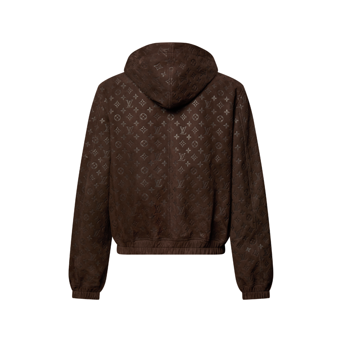 Monogram Embossed Suede Hoodie - Men - Ready-to-Wear | LOUIS VUITTON