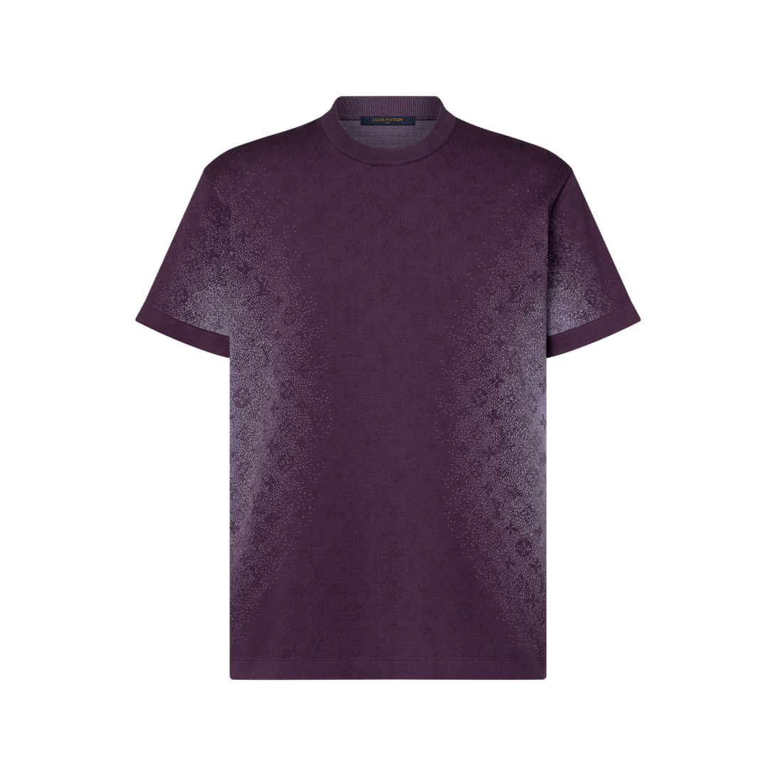 Monogram Jacquard Short-Sleeved Crewneck - Men - Ready-to-Wear | LOUIS ...