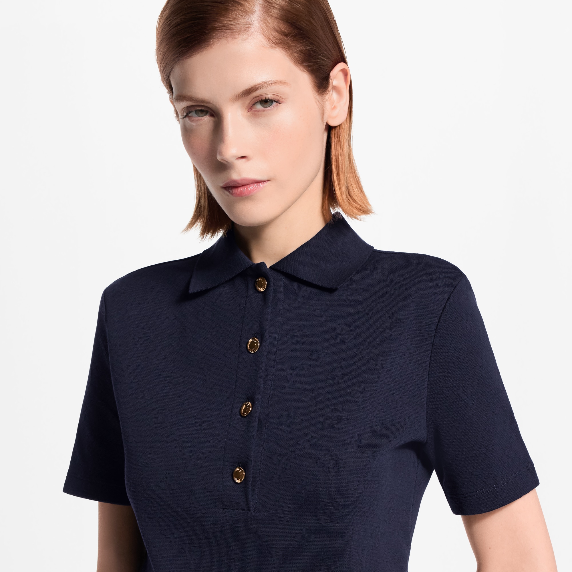 Monogram Piqué Polo Top - Women - Ready-to-Wear | LOUIS VUITTON