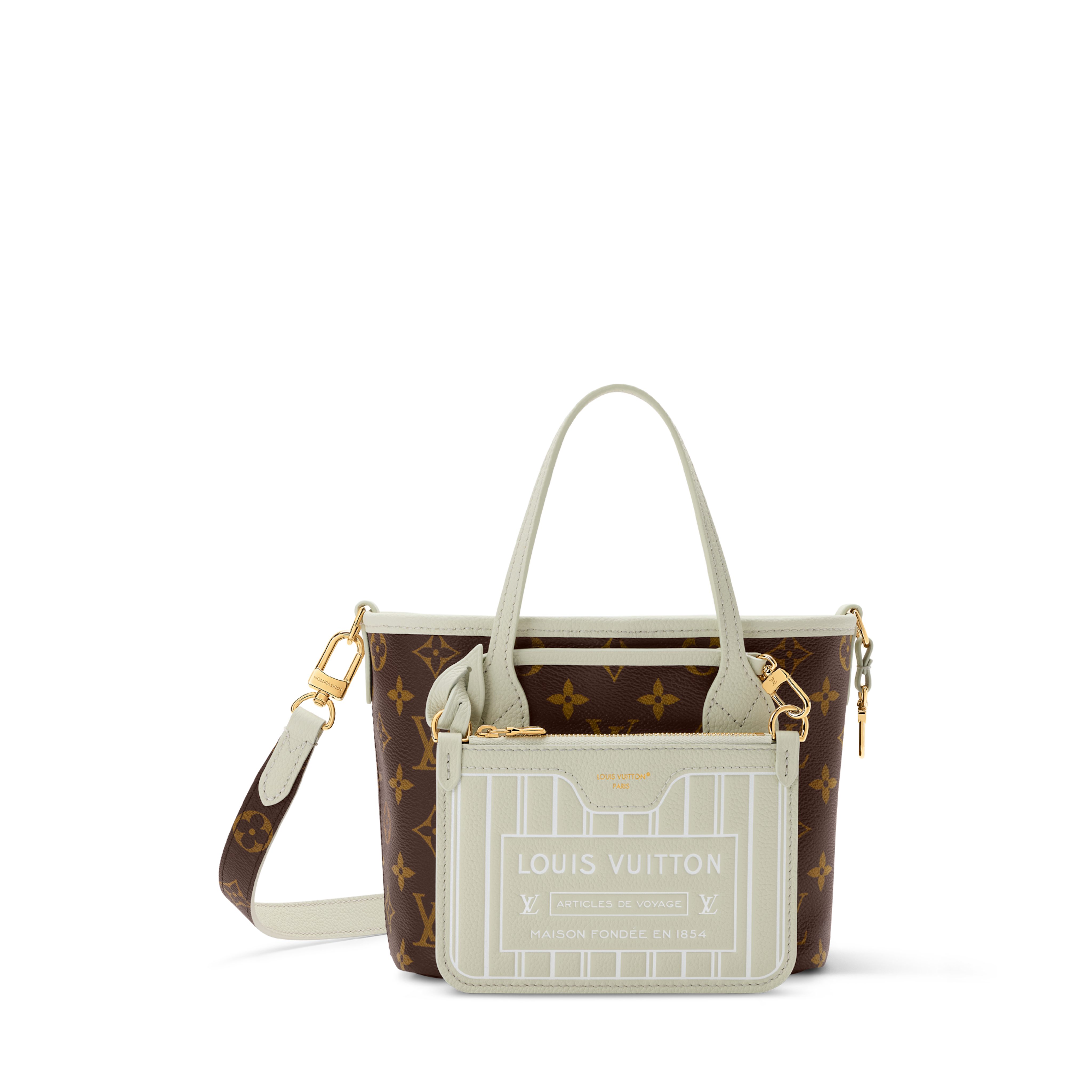 Neverfull BB Bandouliere Inside Out Leather Tote | LOUIS VUITTON