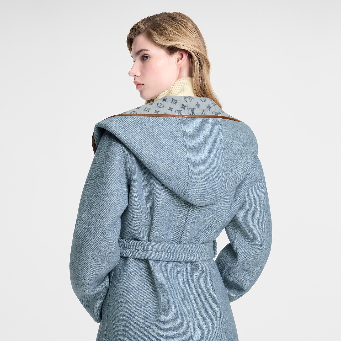 Reversible Signature Hooded Wrap Coat - Women - Ready-to-Wear | LOUIS ...