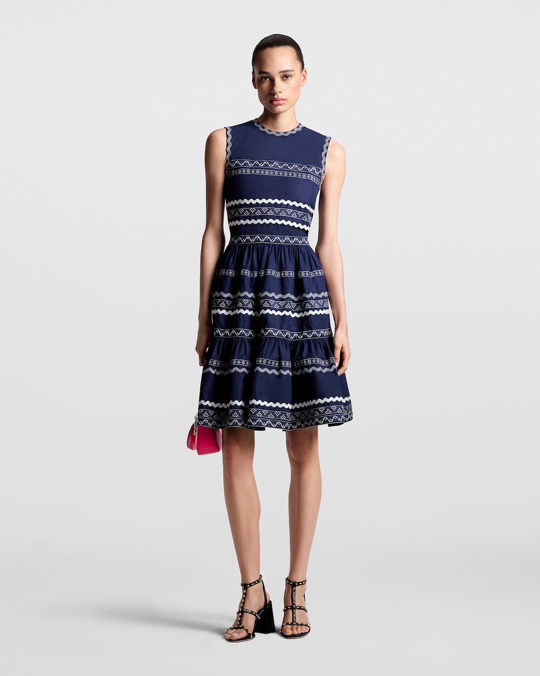 Graphic Trim Tiered Dress - Women - Ready-to-Wear | LOUIS VUITTON