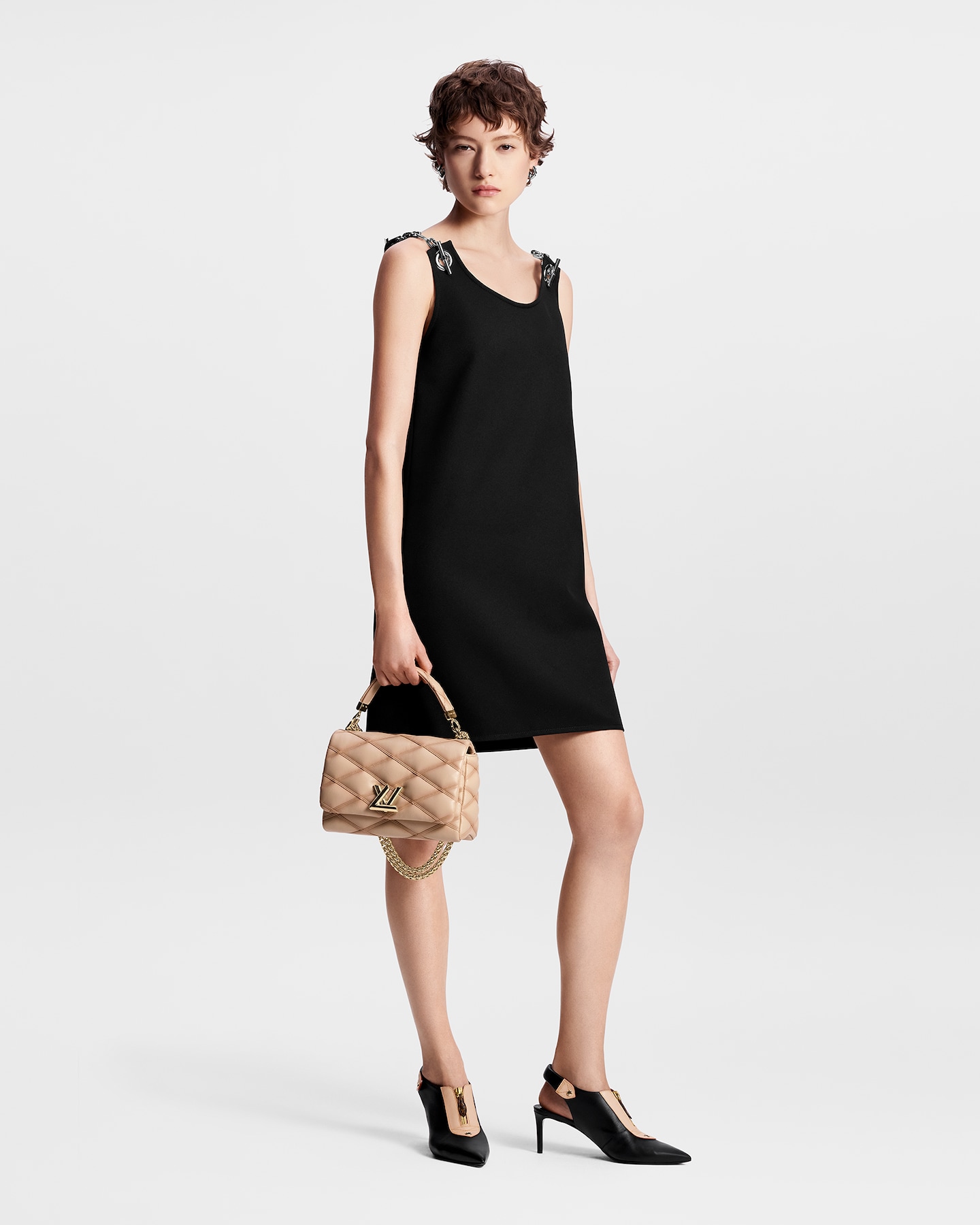 Chain Strap Technical Gabardine Dress - Women - Ready-to-Wear | LOUIS ...