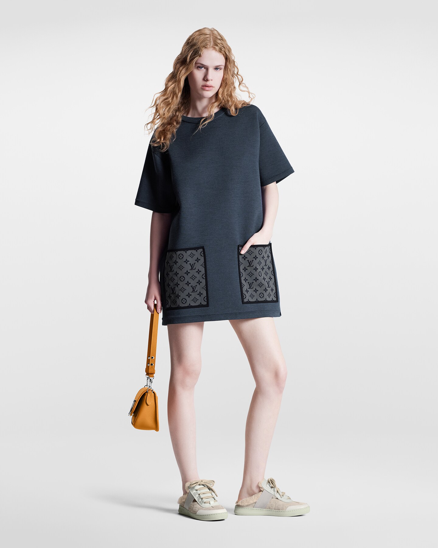 Monogram Pocket Knit T-Shirt Dress - Women - Ready-to-Wear | LOUIS ...