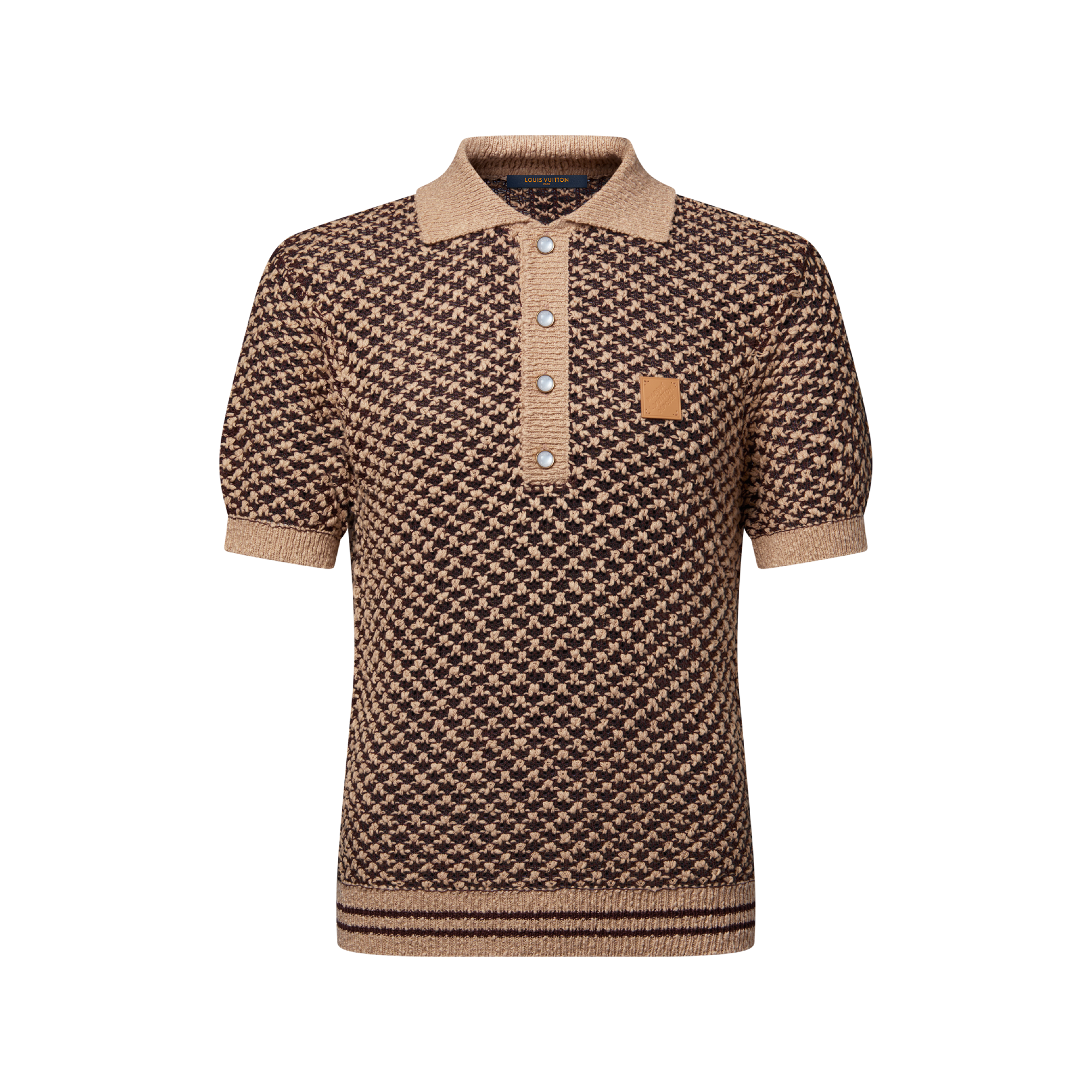 Short-Sleeved Knitted Mesh Polo - Men - Ready-to-Wear | LOUIS VUITTON