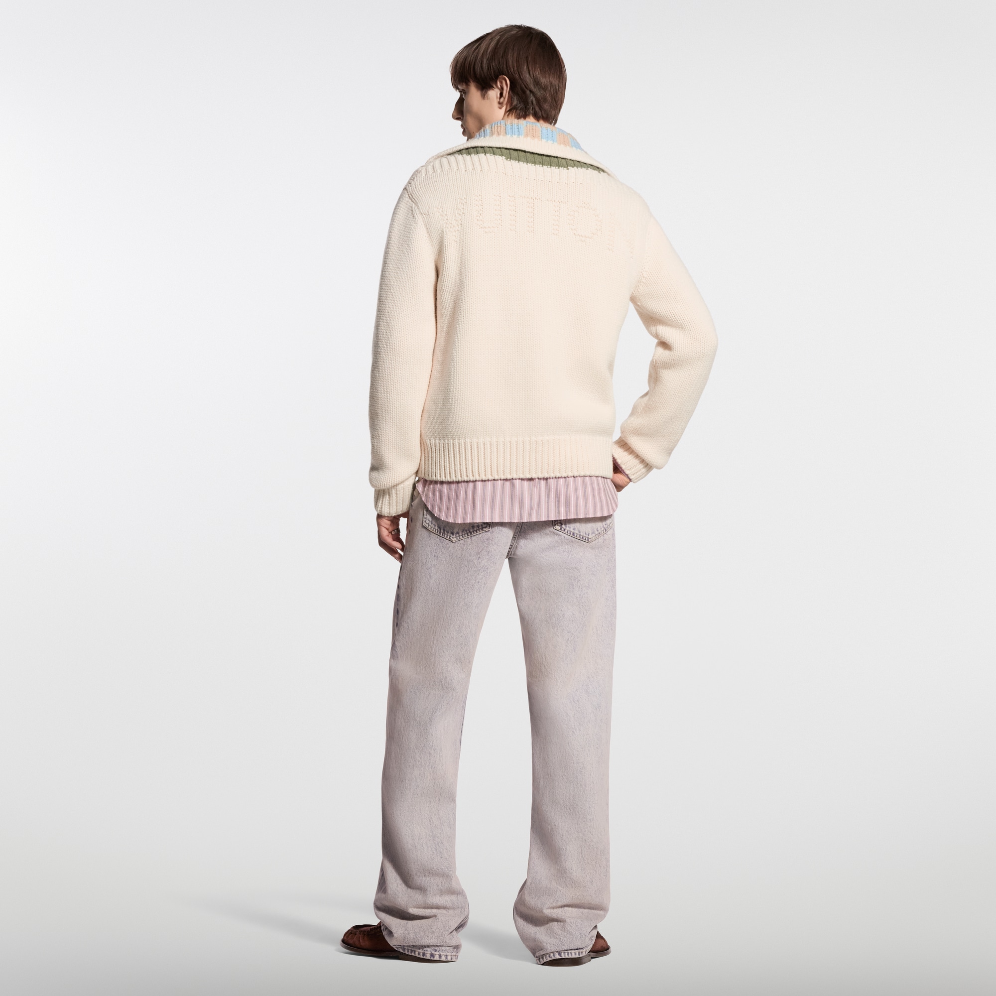 Veste de jogging zippée en intarsia - Nouveautés - Homme | LOUIS VUITTON